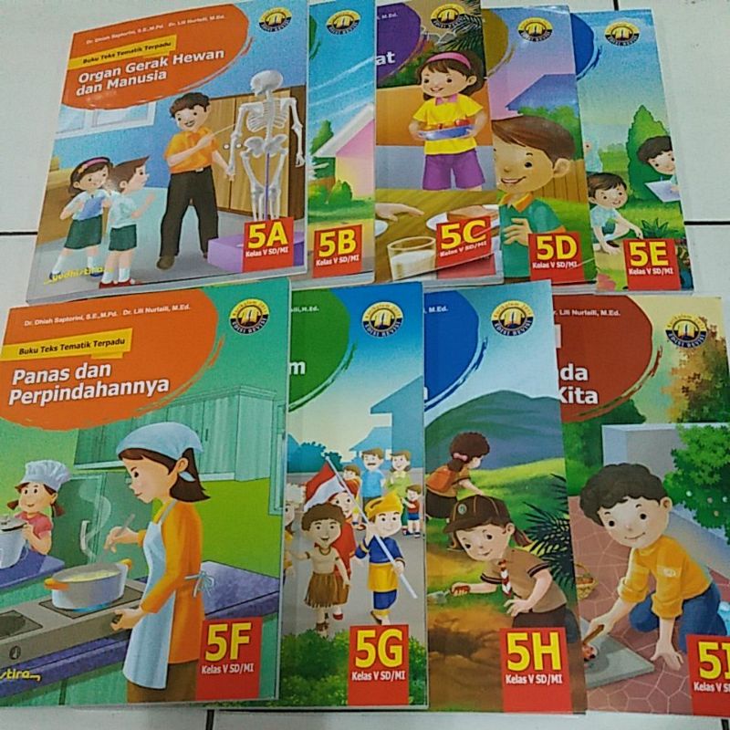 Jual Buku teks tematik terpadu Kelas 5 SD 1 paket | Shopee Indonesia