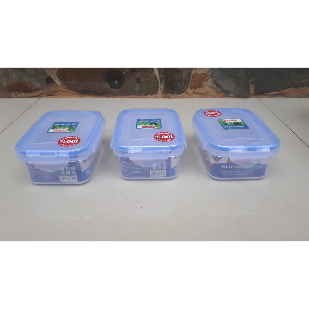 Jual KOTAK MAKAN / LUNCH BOX / KLIP TO KEEP 1101 LION STAR 600ML ...