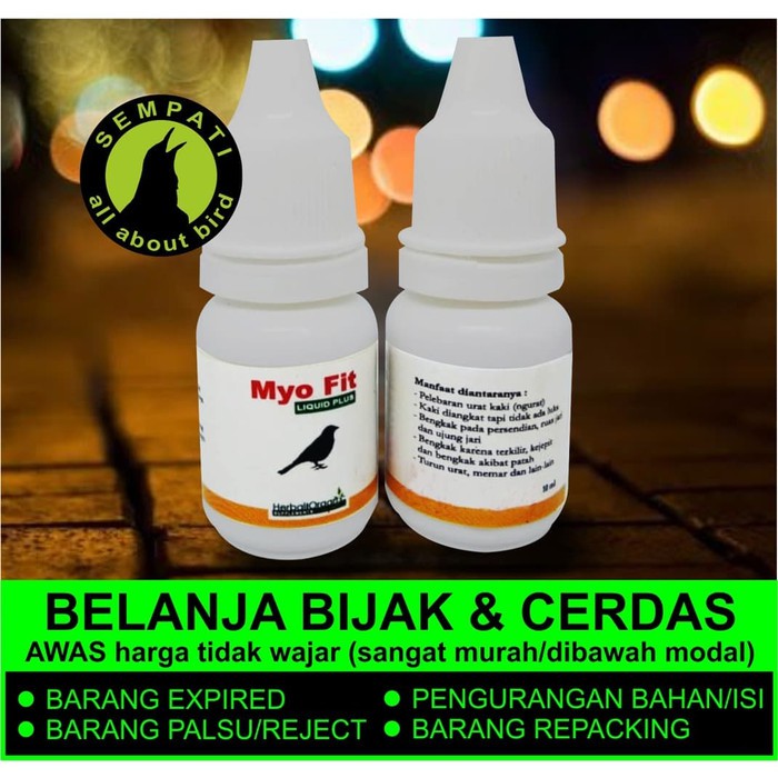 Jual Eksklusif MYO FIT GOC VIT OBAT BURUNG SAKIT KAKI BENGKAK IRITASI ...