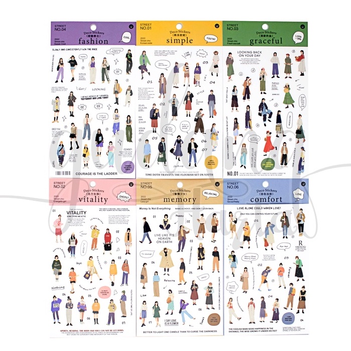 Jual Stiker Infeel Girl Ootd Sticker Cewek Fashion DIY Scrapbook GH ...