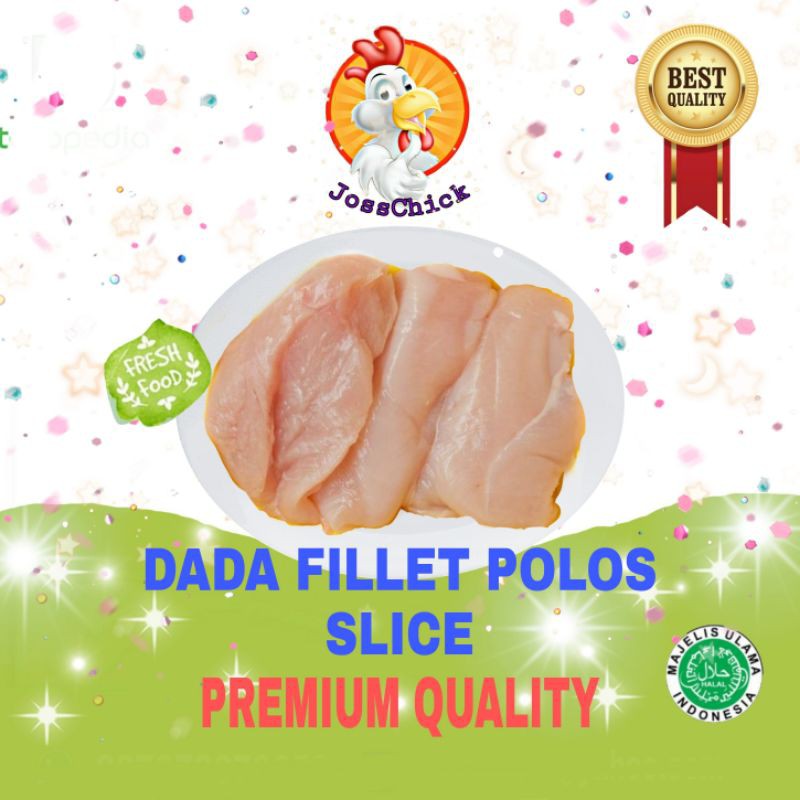 Jual Dada Ayam Fillet Slice 1KG | Shopee Indonesia