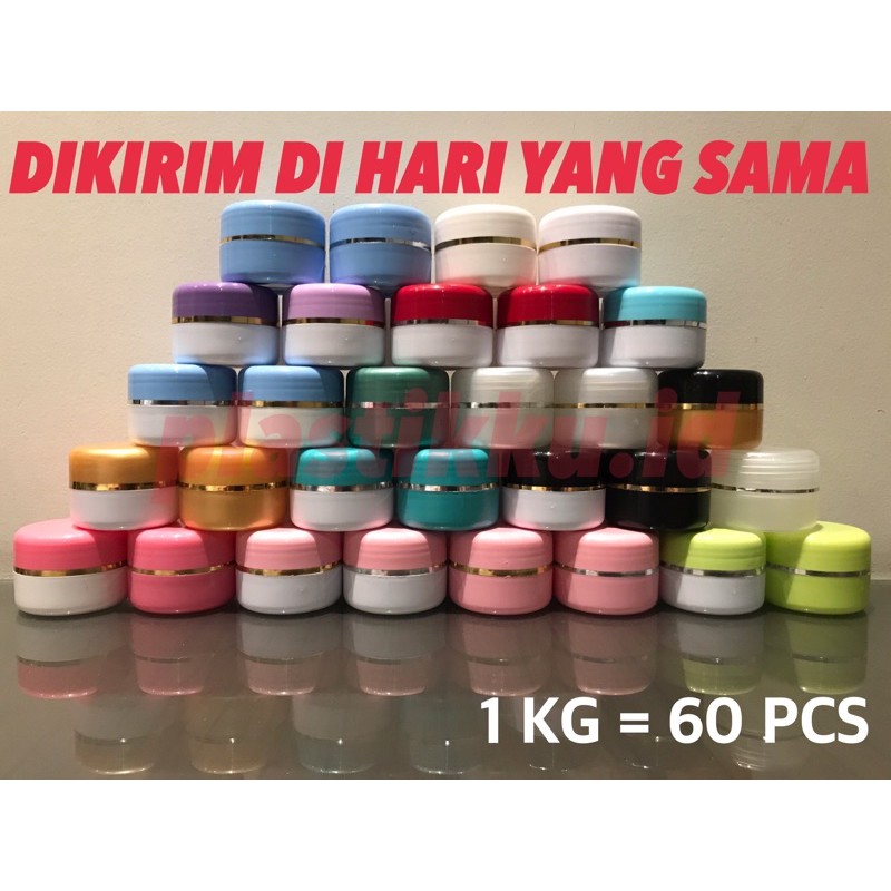 Jual POT CREAM 12,5GR 12,5 GRAM / POT KRIM KEMASAN KOSMETIK 12.5GR 12.5 ...