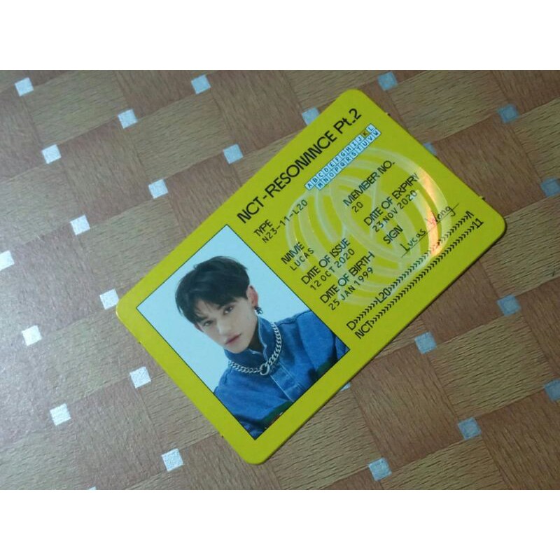 Jual Id card official Lucas departure [booked] | Shopee Indonesia