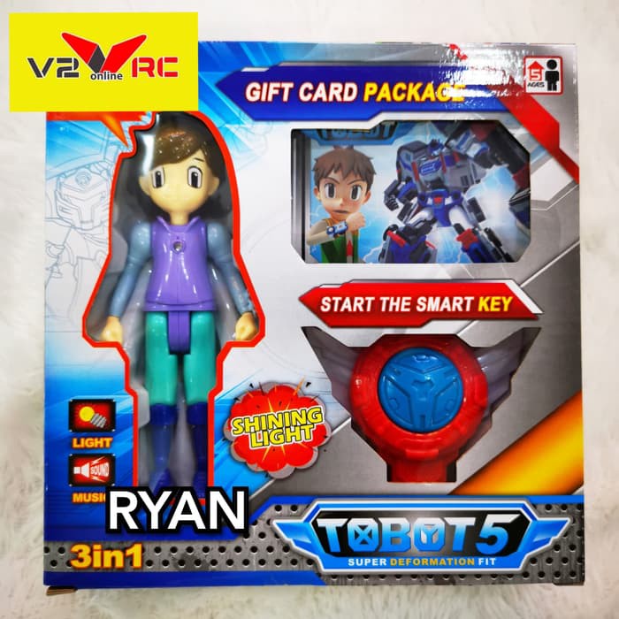 Jual V2C - Tobot5/Tobot 5 5 Series Action Figure And The Smart Key ...