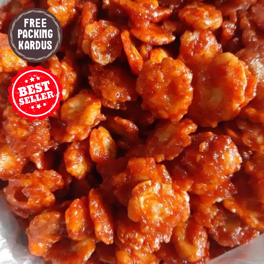 Jual CEMILAN PEDAS EMPING MELINJO 125 GRAM JAJANAN SNACK KILOAN MAKANAN ...