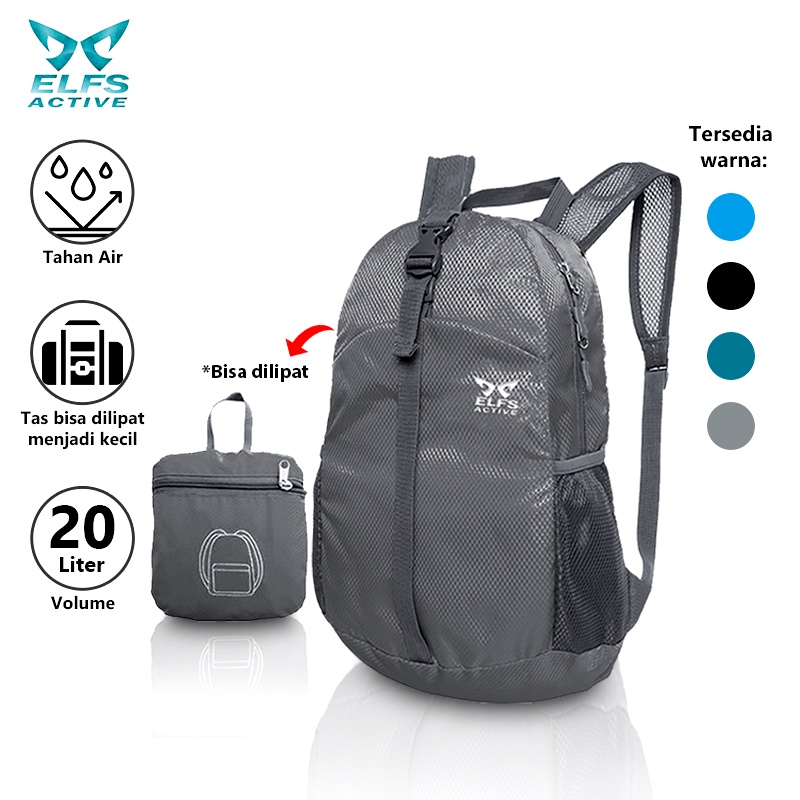 Jual ELFS ACTIVE Daypack Live Ransel Lipat 14L Foldable Water Resistant ...