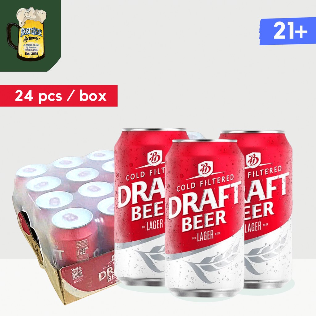 Jual Draft Beer 330 ml Can - Bir Draft Kaleng besar isi 24 per box dus ...