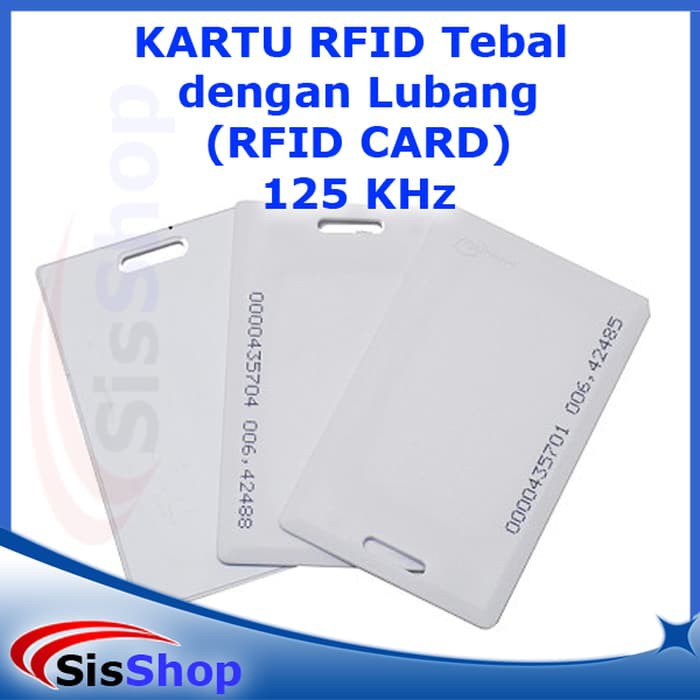 Jual KARTU RFID TAG CARD 125 KHZ EMID IC CARD (thick card / kartu tebal ...