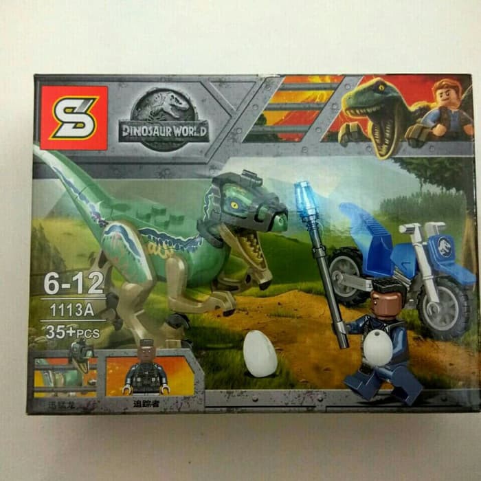 Jual Lego Raptor Blue Jurassic World Dinosaurus Fallen Kingdom Bootleg ...