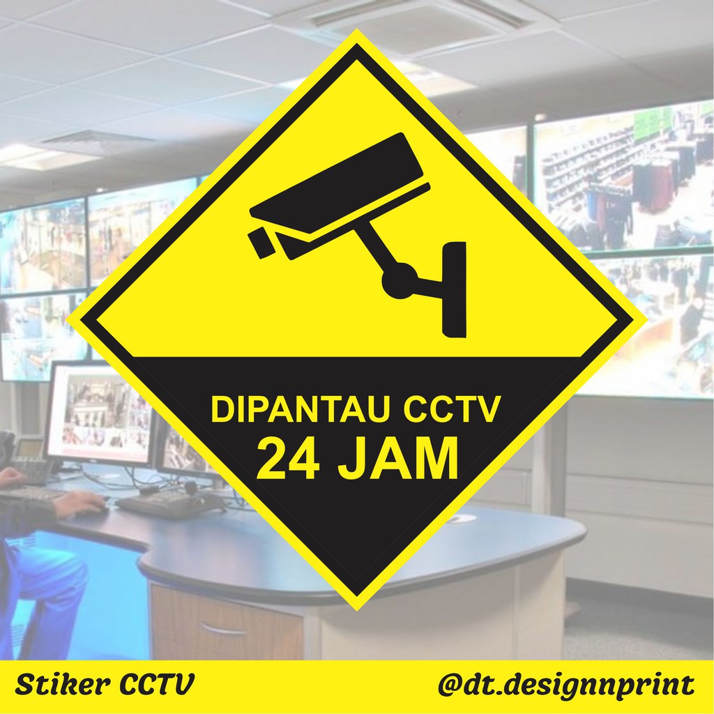 Jual STIKER CCTV / LABEL PERINGATAN AREA CCTV | Shopee Indonesia