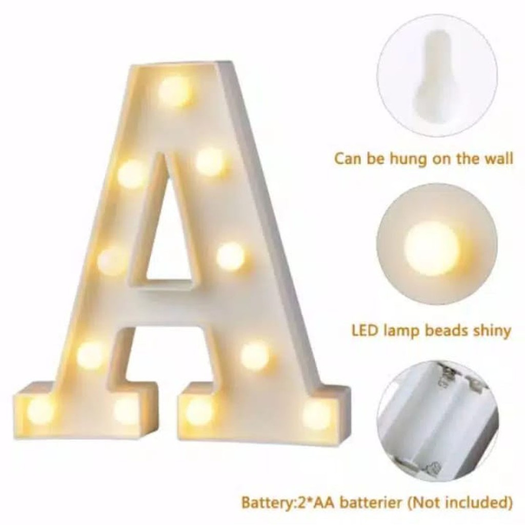 Jual LAMPU LED HURUF, LAMPU HURUF A-Z, LAMPU HURUF LENGKAP, LAMPU LED ...