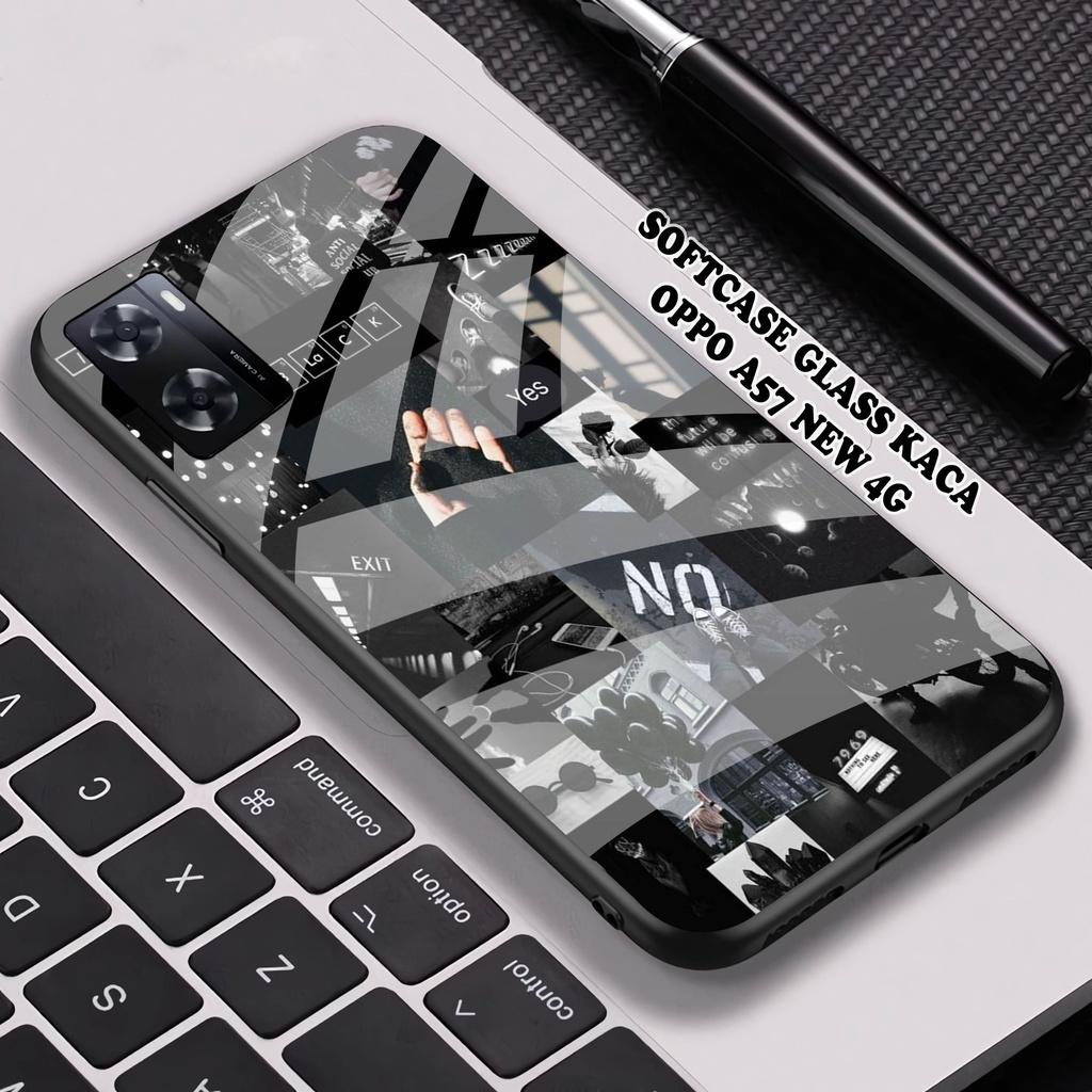 Jual Softcase Glass Kaca OPPO A57 New 4G]- Case Hp Pelindung Handphone ...