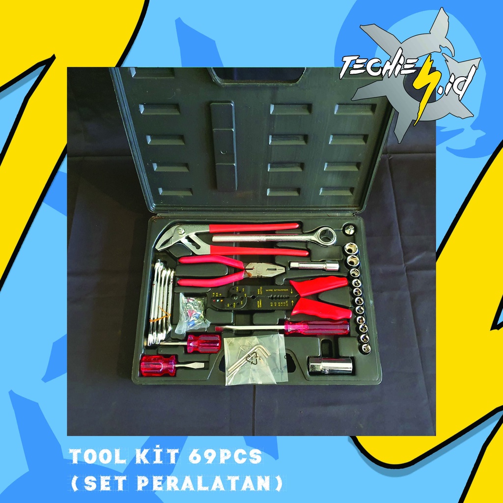 Jual Tool Kit 69pcs (Set Peralatan) | Shopee Indonesia