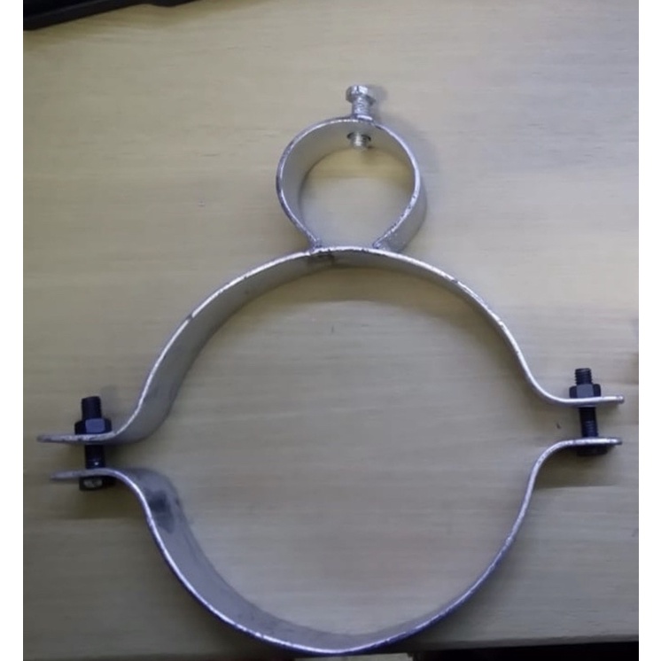 Jual Clamp tiang lengkung PJU klem tiang lampu jalan 2x7inch | Shopee ...