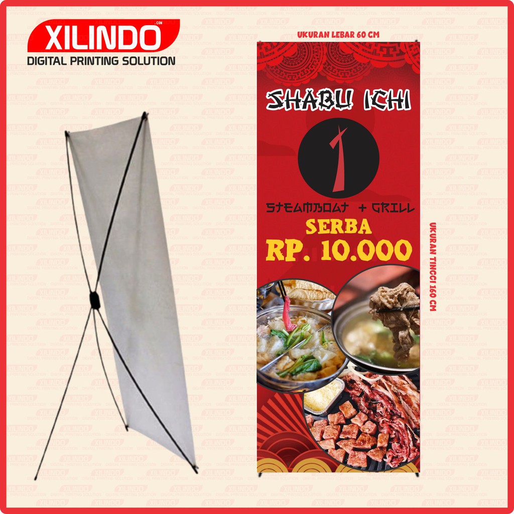 Jual PAKET STAND BANNER XBANNER PRODUK BISNIS USAHA MAKANAN MINUMAN ...