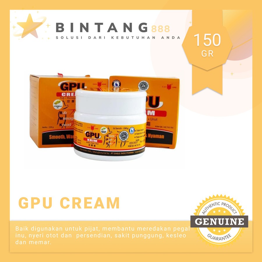 Jual GPU KRIM SEREH 150G | Shopee Indonesia