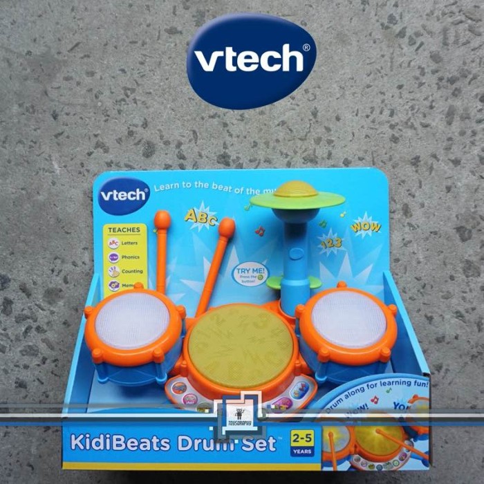 Jual Vtech Kidibeats Drum Set Mainan Drum Electric Interactive ...