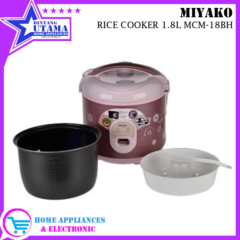 Jual (COD) RICE COOKER MIYAKO MCM-18BH / MCM 81 BH / MAGIC COM ANTI ...