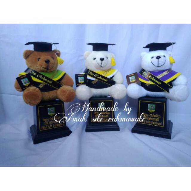 Jual Boneka wisuda piala Costum / kado wisuda murah / kado wisuda unik ...