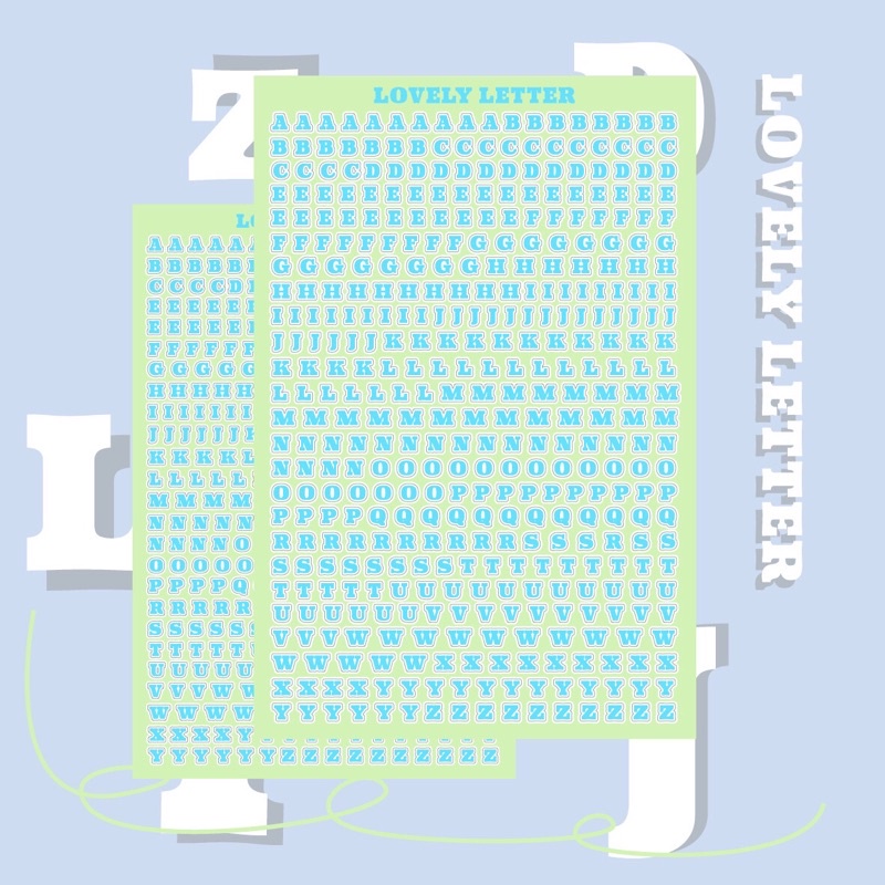 Jual [kstuffind] Stiker Tulis Alphabet Huruf Warna Warni Sticker DIY ...