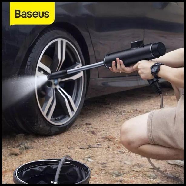 Jual Baseus Car Wash Gun Spray Cuci Mobil Jet Water Machine Electric ...