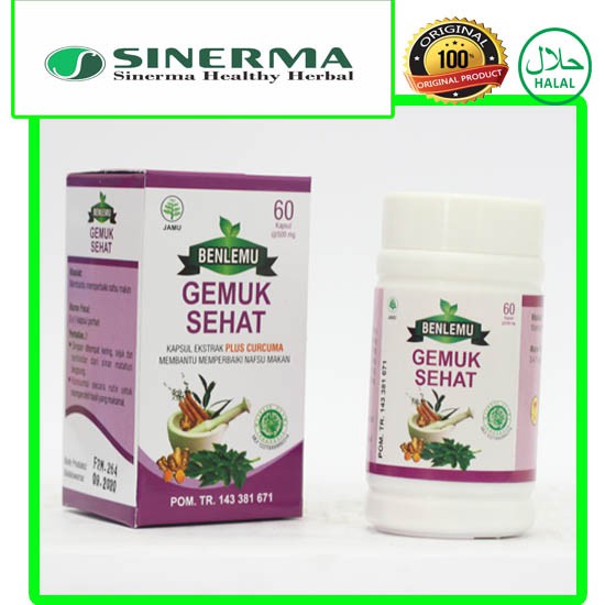 Jual Kapsul Herbal Gemuk Sehat Ben Lemu - Original | Shopee Indonesia