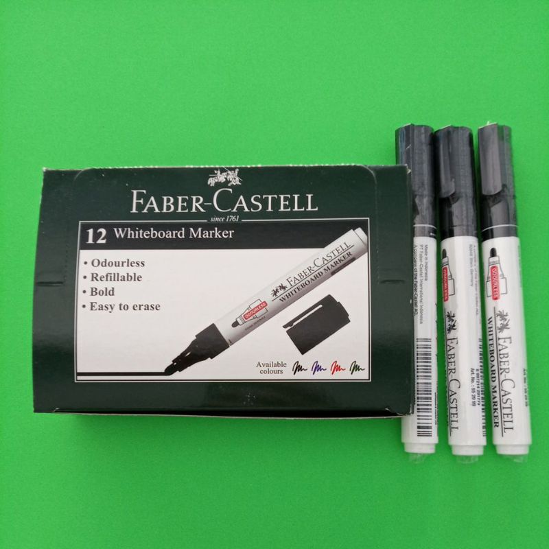 Jual Faber Castell Whiteboard Marker Hitam | Shopee Indonesia
