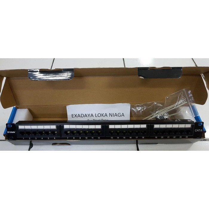 Jual D-LINK Patch Panel 24 Port Cat6 / PatchPanel Cat.6 NPP-C61BLK241 ...