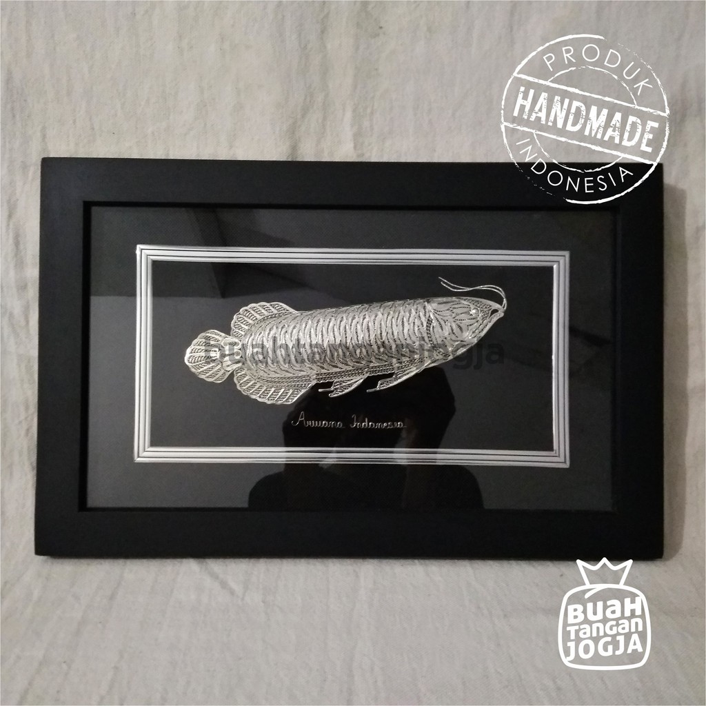 Jual Arwana Lapis Perak - Kerajinan Khas Kotagede Jogja - Frame 31x21 cm | Shopee Indonesia
