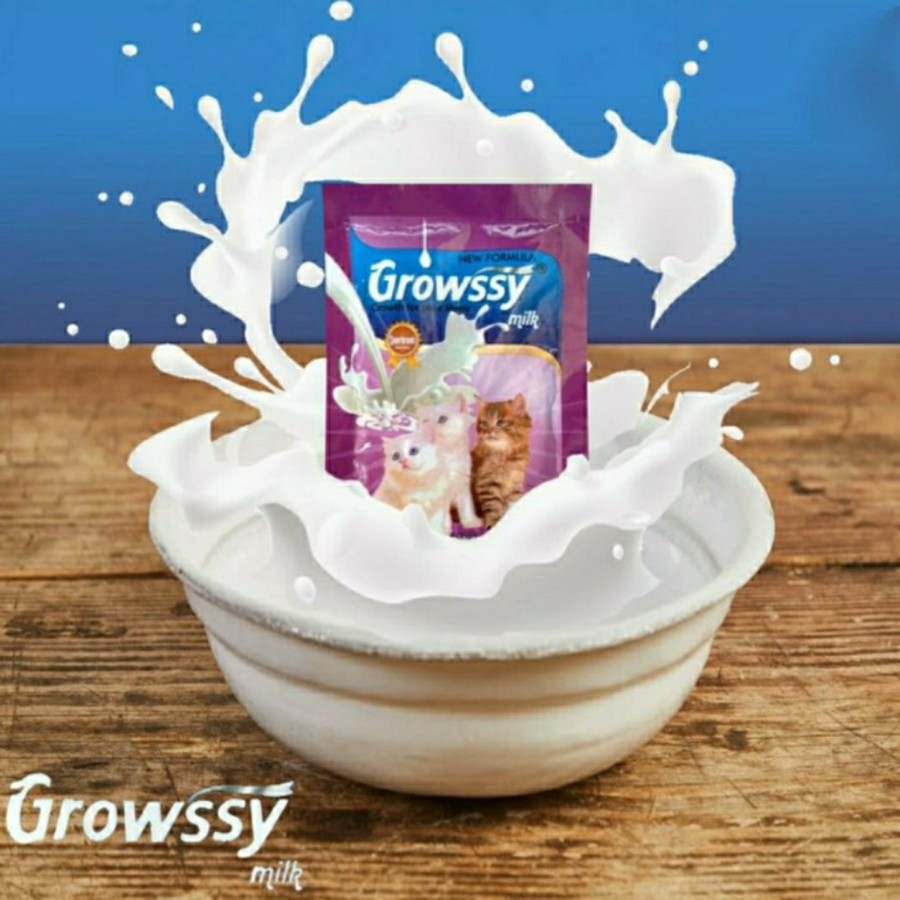 Jual SUSU KUCING GROWSSY MILK CAT KITTEN GROWSY 20GR | Shopee Indonesia