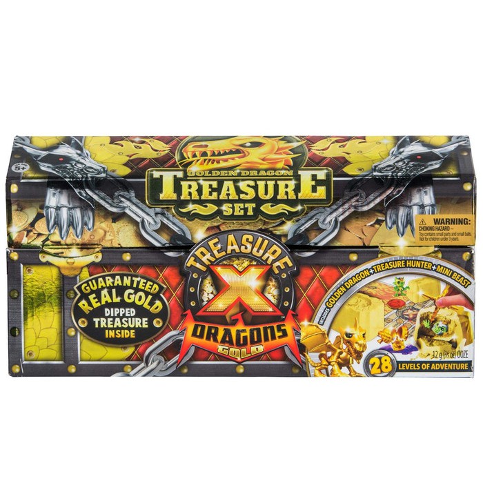 Jual TREASURE X DRAGONS GOLD GOLDEN DRAGON TREASURE SET ORIGINAL REAL ...