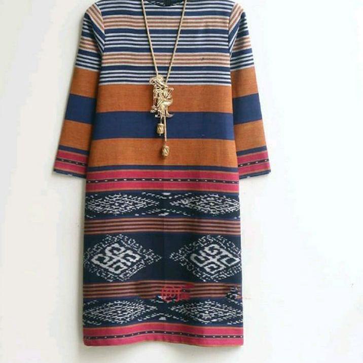 Jual Harga TERMURAAH.. DRESS TENUN ETNIK SUMBA LOMBOK NTT TORAJA FLORES TENUN TROSO JEPARA ...