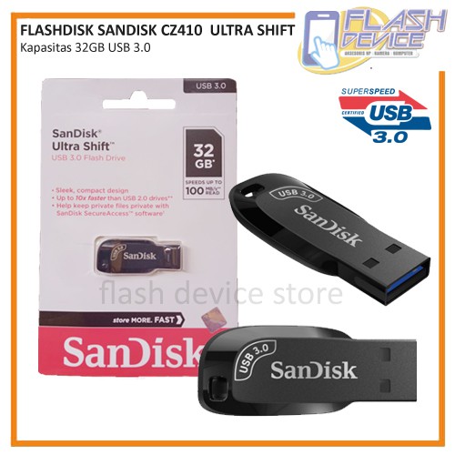 Jual Flashdisk SanDisk CZ410 Ultra Shift 32GB USB 3.0 Flash Drive ...