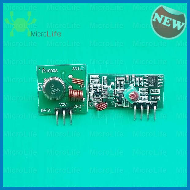 Jual 433Mhz RF Wireless Receiver Transmitter Arduino ARM MCU Raspberry ...