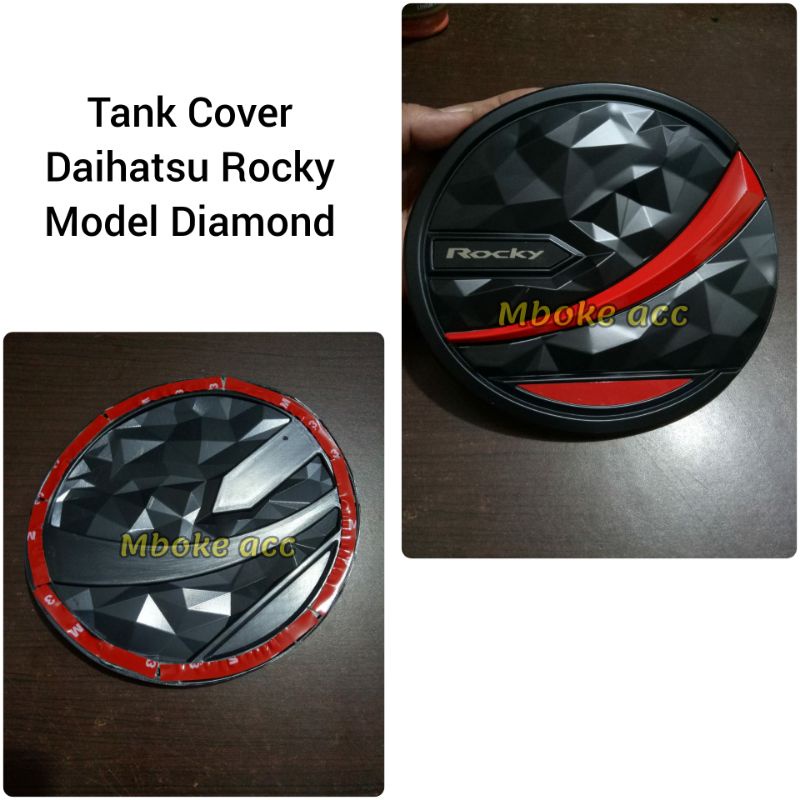 Jual Tank Cover Tutup Tangki Bensin Daihatsu Rocky Hitam Doff Lis Merah ...