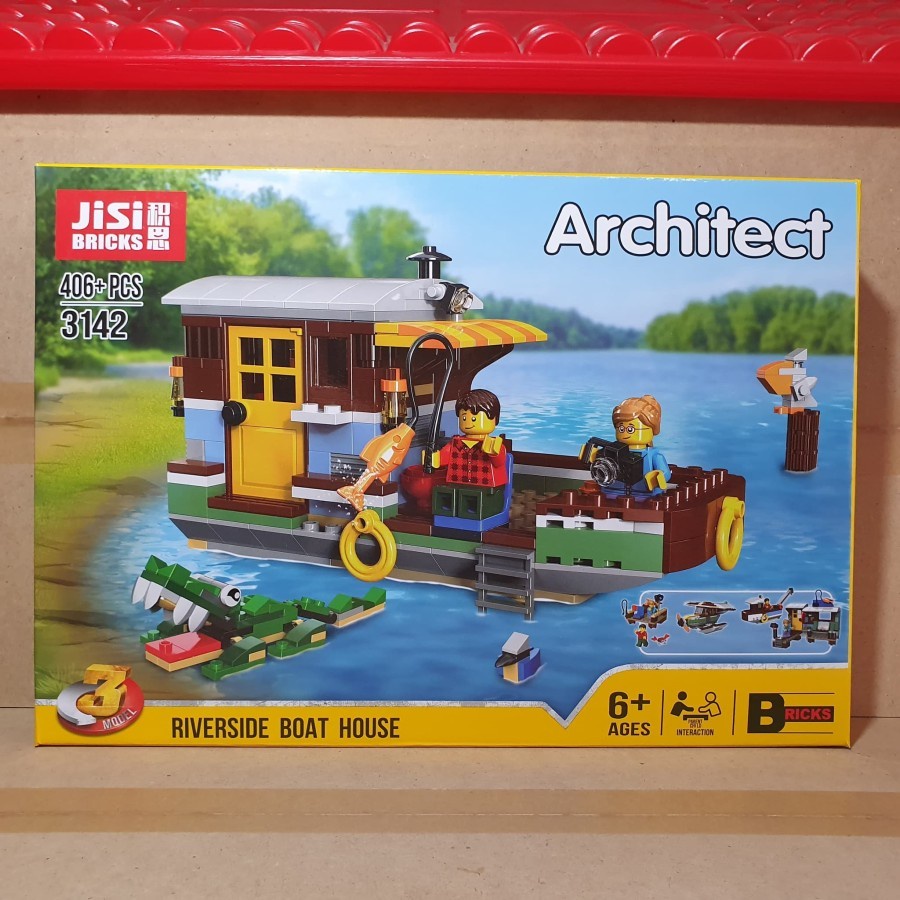 Jual Lego Block Riverside Boat House Kapal Sungai 3 in 1 Model | Shopee ...