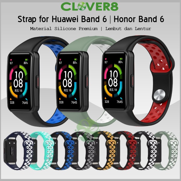 Jual Strap Silikon Sport Huawei Band 6 / Honor Band 6 - Tali Pengganti ...