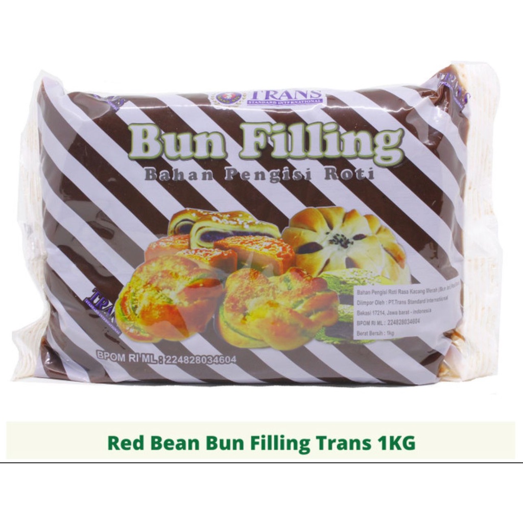 Jual Trans Bun Filling Roti Red Bean 1kg - Isian Roti Rasa Kacang Merah ...