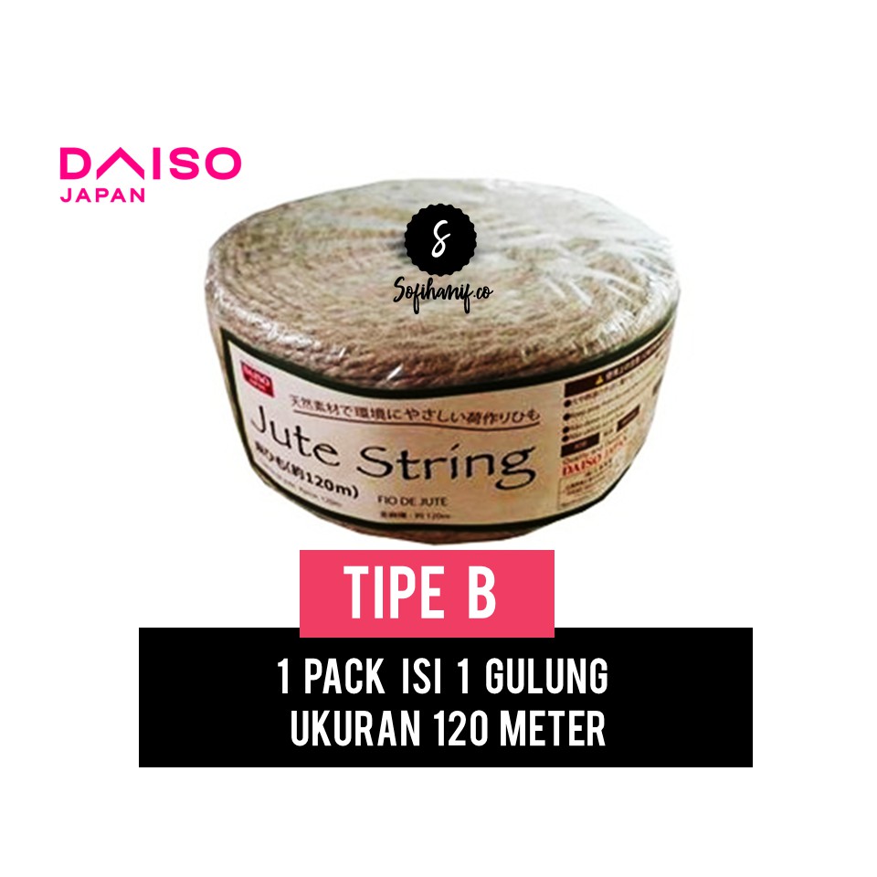 Jual Daiso - Tali Rami / Tali Goni / Tali Karung / Hemp Rope / Jute ...