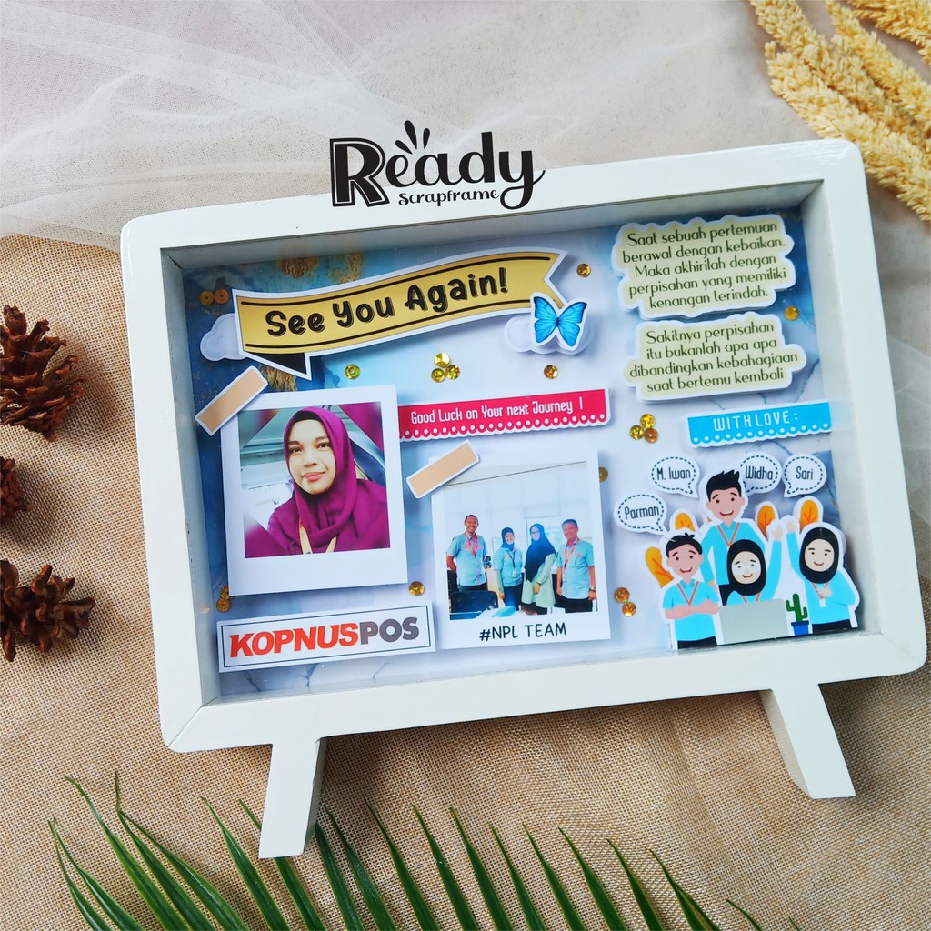 Jual Scrapframe Scrapbook 3D Kado Unik Model Frame Kaki | Shopee Indonesia