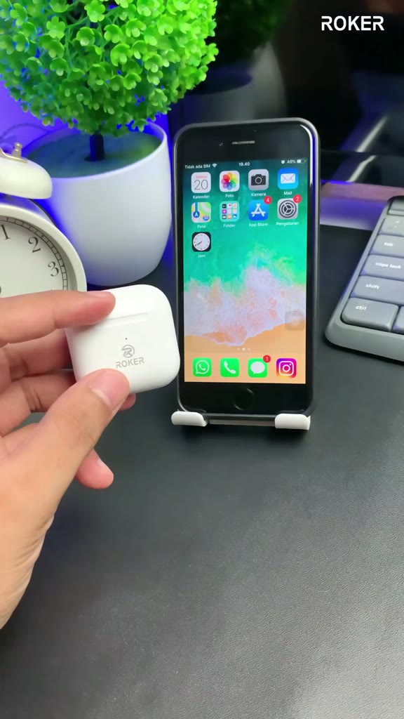 Jual TWS ROKER WONDER EB811 True Wireless Earphone TWS GATT Bluetooth 5 ...