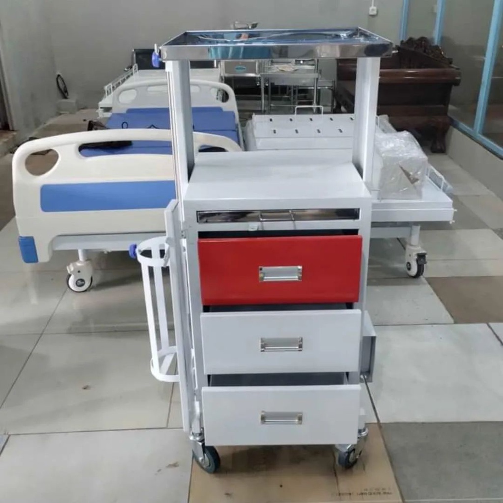 Jual Trolley Emergency Besi PC | Troli Emergency Besi PC | Shopee Indonesia