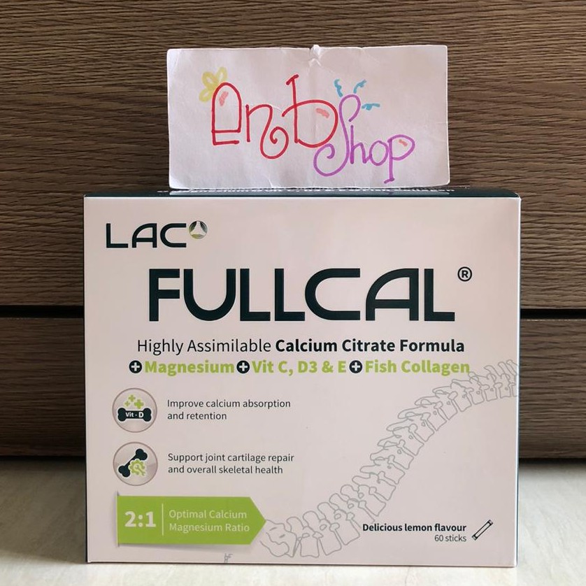 Jual SALE!!! Lac FUllcal Calcium Citrate Formula 60 sticks | Shopee ...