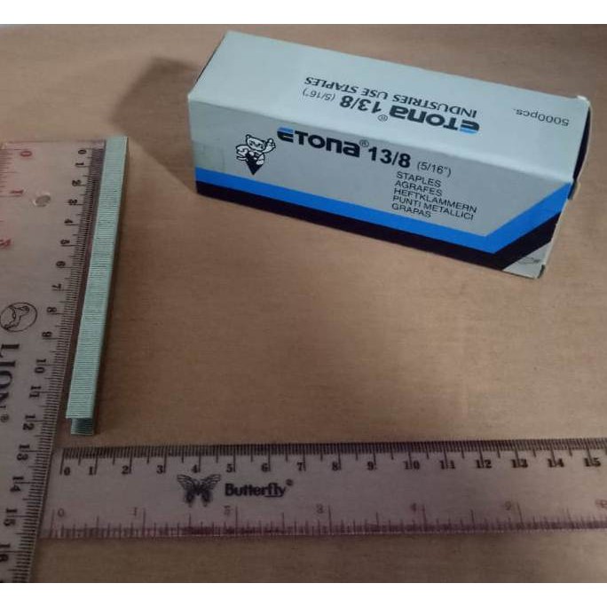 Jual Isi Stepler Steples Stap Tembak Refil Gun Tacker Etona 13/8 5/16 ...