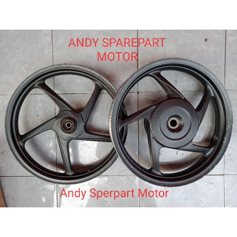 Jual Velg Pelek Set Depan Belakang Honda Beat Karbu / Beat fi / Scoopy ...