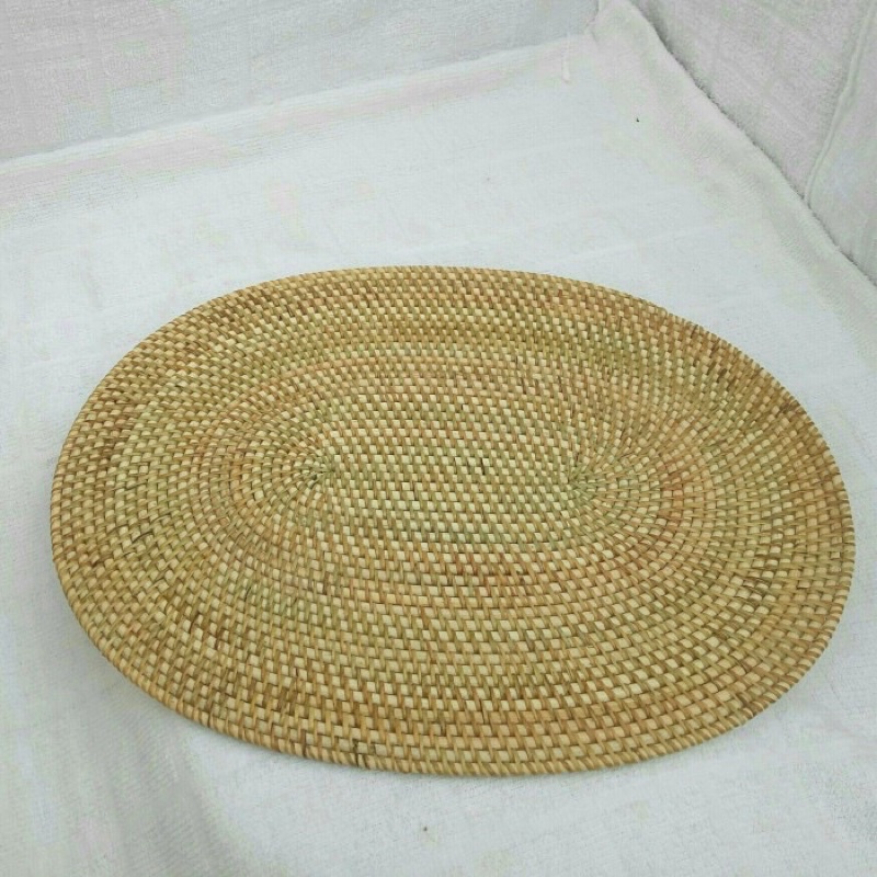 Jual Placemat - Tatakan - Alas Piring Oval Rotan Ate 40 Cm | Shopee ...