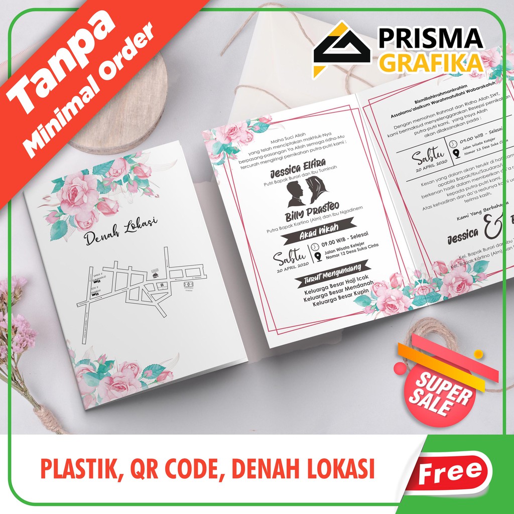 Jual PROMO CETAK UNDANGAN PERNIKAHAN VINTAGE, RUSTIC, MODERN, ELEGANT ...