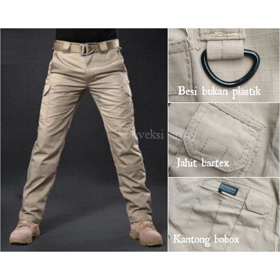 Jual CELANA PANJANG TACTICAL CARGO VERSI SAKU BOBOK JAHIT BARTEX PREMIUM | Shopee Indonesia