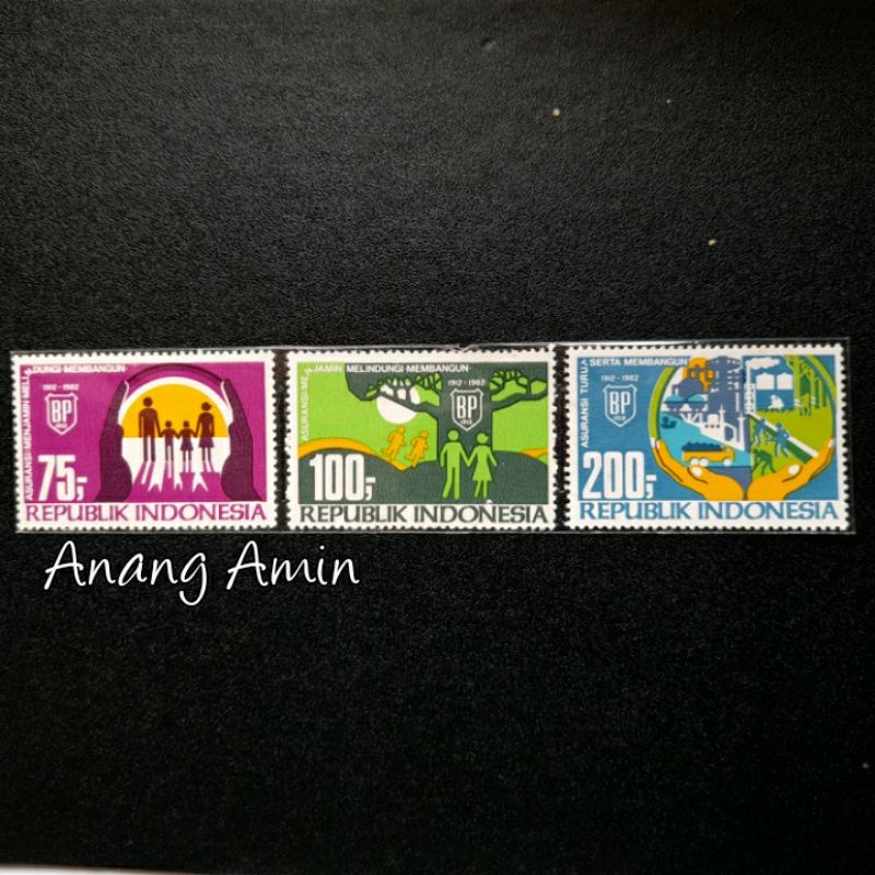 Jual LOT.F34 PRANGKO INDONESIA I-269 3V 70 TH ASURANSI BUMI PUTRA 1982 ...