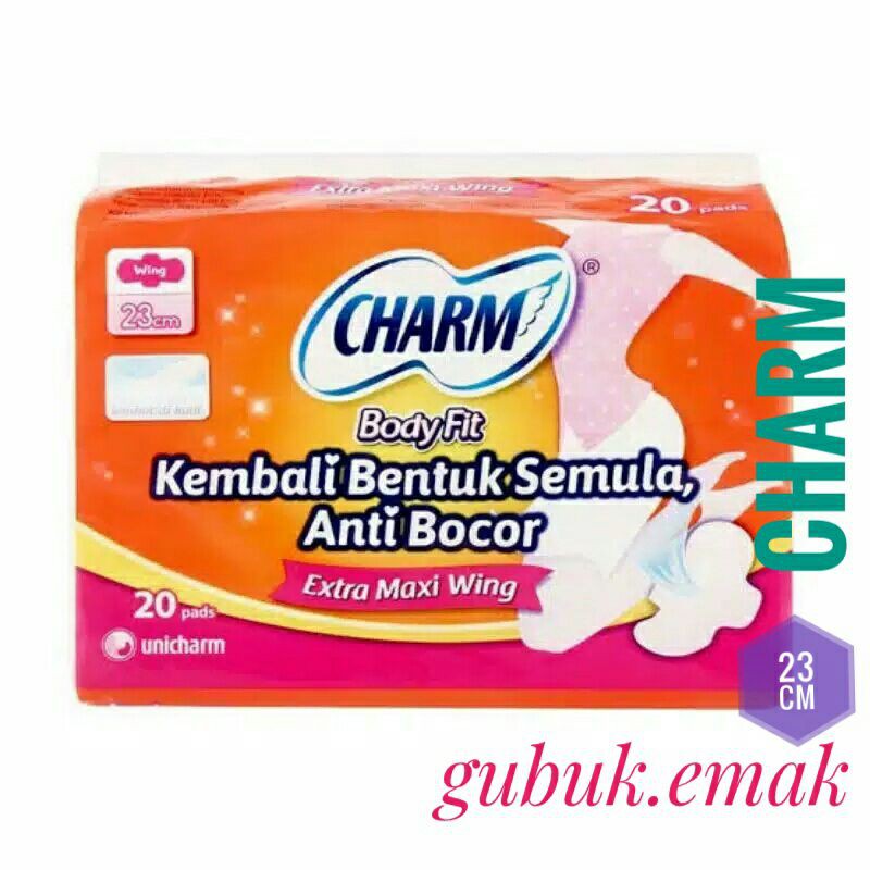 Jual Charm Extra Maxi Wing 23 cm Isi 10 20 30 Pads | Shopee Indonesia